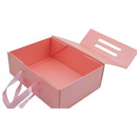 China Custom Foldable Magnetic Box PMS Cardboard Folding Gift Luxury With Ribbon ISO9001 for sale