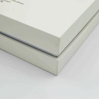 China 300g White Luxury Gift Boxes 30cm x 30cm  MDF Skincare Personal Care Packaging Box With Ribbon for sale