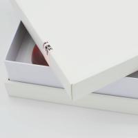 China 300g White Luxury Gift Boxes 30cm x 30cm  MDF Skincare Personal Care Packaging Box With Ribbon for sale