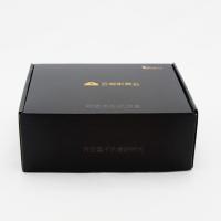 China Black Corrugated Mailer Boxes Card Paper Shipping For Router Small Electronic for sale