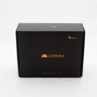 China Black Corrugated Mailer Boxes Card Paper Shipping For Router Small Electronic for sale