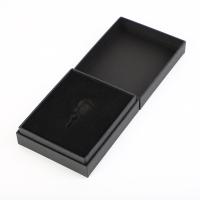 China Greyboard Rigid Paper Souvenir Gift Boxes Matte Black EVA Inlay 30mm for sale