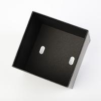 China Gold Foil Personalised Leather Watch Box Two Pieces Rigid Paper With Pillow Wrapped Black for sale