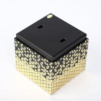 China Gold Foil ODM Leather Watch Box FSC Two Pieces Rigid Paper With Pillow Wrapped for sale