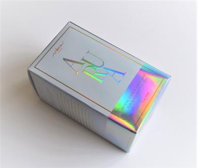 China Holographic Candle box with gold printing for sale