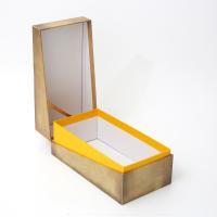 China Rigid Cardboard Wine Bottle Gift Box Whisky Gin Neck Holder Packaging Box for sale