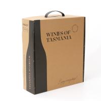 China Black Printing Corrugated Mailer Boxes 6B Wine Shipping Carton for sale