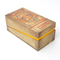 China Rigid Cardboard Wine Bottle Gift Box Whisky Gin Neck Holder Packaging Box for sale