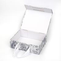 China PDF Foldable Magnetic Gift Box Gold Foil Logo Garment Shoes Packaging for sale