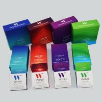 China 1 Piece Flat Pack Soft Laminated Luxury Gift Boxes Custom Color Printed Condom Health Care Box for sale