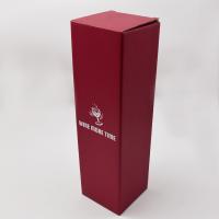 China collapsible crash lock bottom Single bottle Wine Packaging Box for sale