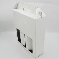 China custom collapsible cellar door foldable corrugated two three bottles wine bottle carrier for sale