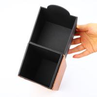 China luxury single wine brandy whisky bottle gift Boxes  Flip Open Top rigid cardboard box for sale