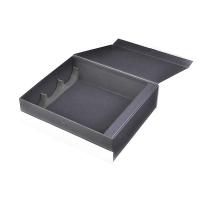 China Rigid Book Shape Three Bottles Wine Packaging Paper Box With EVA Insert To Protect Bottles for sale