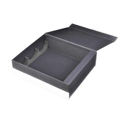 China Rigid Book Shape Three Bottles Wine Packaging Paper Box With EVA Insert To Protect Bottles for sale