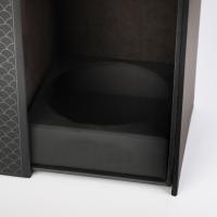 China Cardboard Sliding Drawer Box ISO Black Luxury Wine Spirit packaging cardboard box for sale