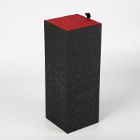 China Custom Wine Bottle Gift Box ODM PU Rigid Flip Single Cardboard Spirits Box Top Opening for sale