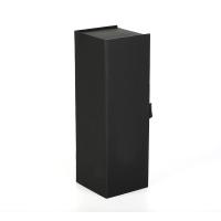 China High End Rigid Wine Bottle Packging Box With Cushion Protection Inside And Ribbon Straps for sale