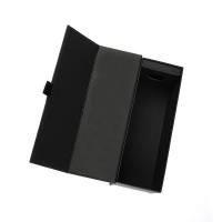 China PU leather Single Wine vodka brandy Bottle Gift Box Luxury Rigid Spirit packing box Sponge Cushion for sale