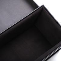 China PU leather Single Wine vodka brandy Bottle Gift Box Luxury Rigid Spirit packing box Sponge Cushion for sale