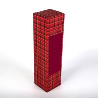 China Collapsible FSC Corrugated Wine Gift Box For Champagne Bottle Crash Lock CMYK for sale