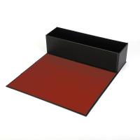 China Single Packaging Wine Bottle Gift Box Handle Black Corrugate For Champagne for sale