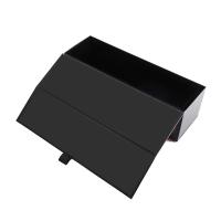 China Premium Black touch and feel effect with UV printing drawer sliding single Champagne wine whisky alcohol packaging box for sale