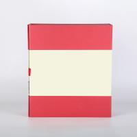 China Rigid Book Shape Three Bottles Wine Packaging Paper Box With EVA Insert To Protect Bottles for sale