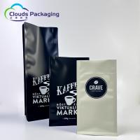 China Custom Flat Bottom Coffee Bean Bags Stand Up Pouch with Valve 121℃ Retort for sale