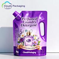 China Customized Large Capacity Stand Up Pouch With Spout For Laundry Detergent for sale
