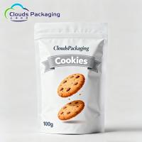 China Cookies Snacks Packaging Plastic Stand Up Pouches with Zipper Round Bottom for sale