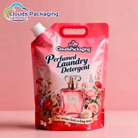 China Custom Logo Spout Pouch Packaging Liquid Laundry Detergent with Nozzle for sale