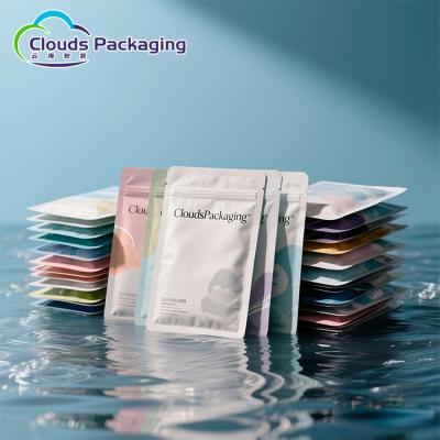 China Customized Three Side Seal Sachet With Zipper Leak Proof for sale