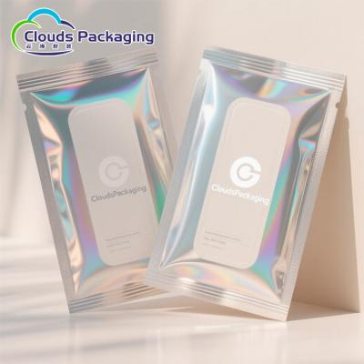 China Custom Logo 3 Side Seal Bags for Facial Mask Packaging 121℃ Retort for sale