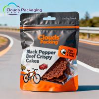 China Custom Stand Up Pouches with Clear Window Food Grade Plastic Packaging Bags 121℃ Retort for sale