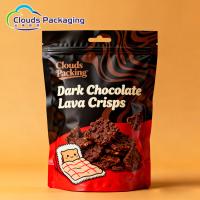 China Plastic Chocolate Packaging Ziplock Stand Up Bag With Handle Hole for sale