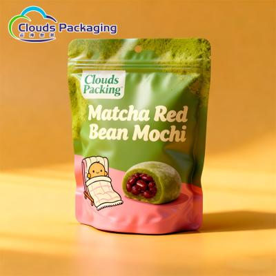 China Customized Plastic Zip Lock Bags Food Grade Stand Up Pouch For Cake Snack Paste for sale
