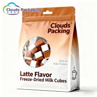 China Custom Printed Flat Bottom Bags with Zipper for Sugar Candy Snacks 121℃ Retort for sale