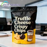 China Custom Stand Up Pouches Food Grade Plastic Packaging Bag for Snack Crisps 121℃ Retort for sale