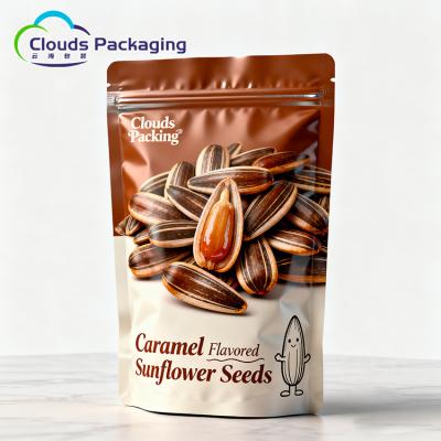 China Custom Printed Round Bottom Zipper Packaging Bags for Snack Food Grade Packaging 121℃ Retort for sale
