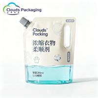 China PET Plastic Spouted Pouches Liquid Cleaner Packaging with Nozzle for sale