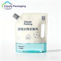 China PET Plastic Spouted Pouches Liquid Cleaner Packaging with Nozzle for sale