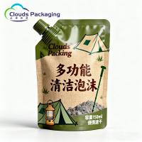 China Shampoo Packaging Plastic Spout Pouch Reusable With Custom Printing for sale