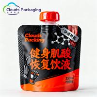 China Custom Logo PE Spouted Pouches For Liquid Drinks Milk Tea Packaging for sale