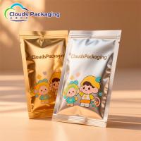 China Custom Printed Foil 3 Side Seal Bags VMPET Facial Mask Packaging 121℃ Retort for sale