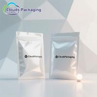 China Custom Logo Facial Mask Packaging 3 Side Seal Flat Pouch with Zipper 121℃ Retort for sale