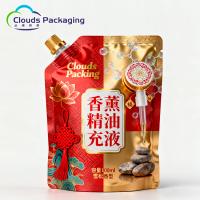 China Customized Liquid Oil Clothing Softener Plastic Pouch With Spout 121℃ Retort for sale