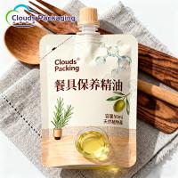 China Customized Liquid Oil Clothing Softener Plastic Pouch With Spout 121℃ Retort for sale