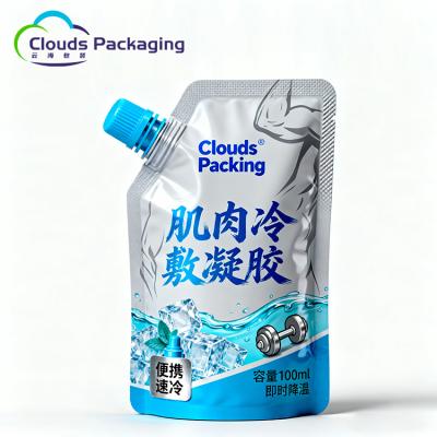 China Food Grade Plastic Spouted Pouches 121℃ Retort Freeze Gel Jelly Packaging for sale