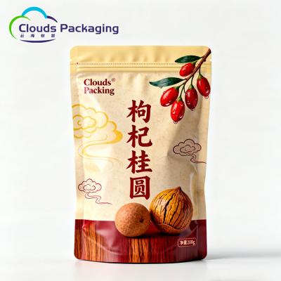 China Plastic Ziplock Stand Up Pouches Sealed for Dried Fruit Packaging for sale